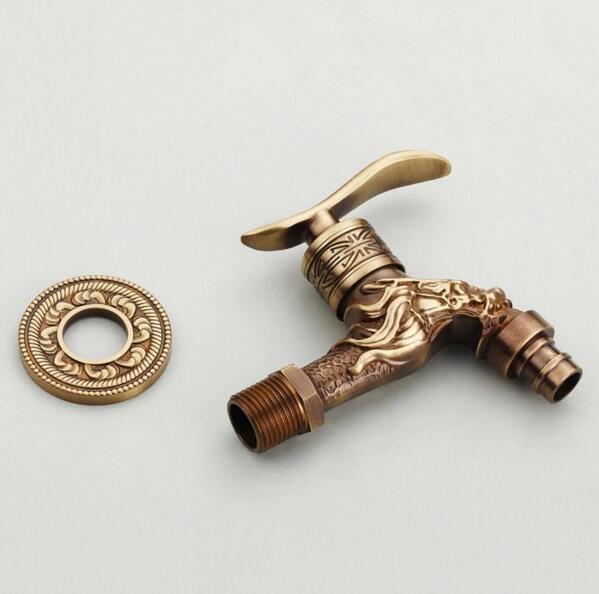 Antique bronze bibcock, cold tap, washing mashine ... – Grandado