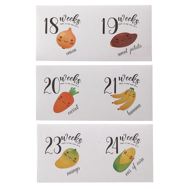 28 Pcs Pregnancy Weekly Belly Growth Stickers Mate... – Grandado