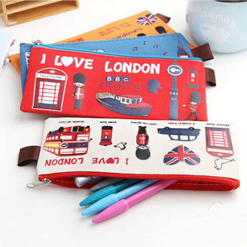 HOPK British Soldier Canvas Pencil case Pencil Bag... – Grandado