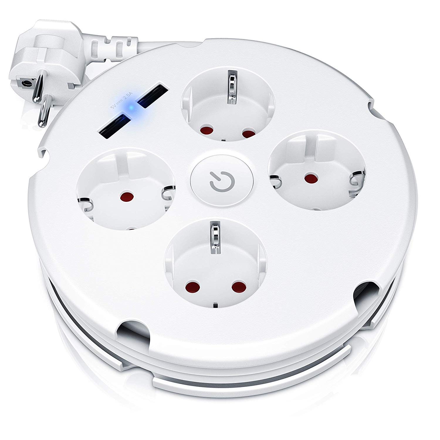 Multiple Power Strip Electric Sockets 4 way Round ... – Grandado