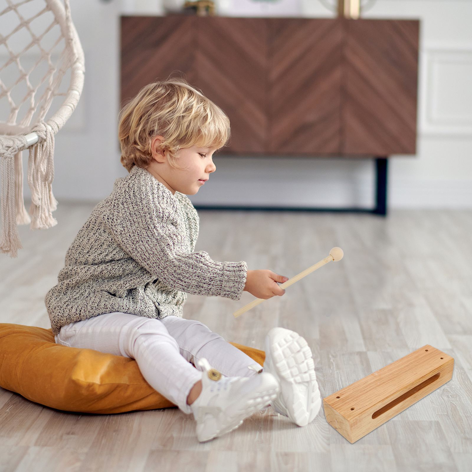 1pc Wooden Clapper Clackers Percussion Instrument ... – Grandado