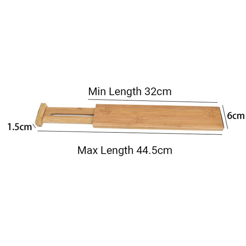 1 Piece Kacuyelin Two Length Bamboo Drawer Divider... – Vicedeal