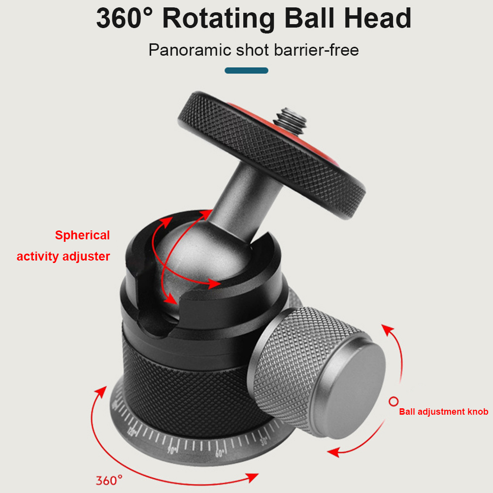 Universal Aluminum Alloy Tripod Mount Camera Ball ... – Grandado