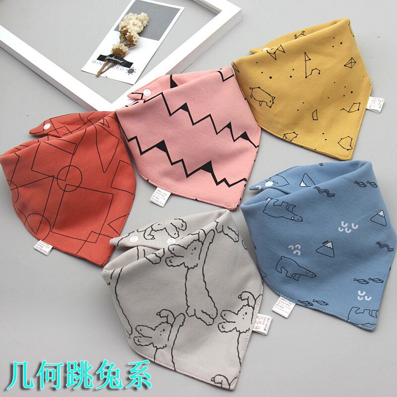 5Pcs Cartoon Baby Slabbetjes Zakdoek Terug Gesp Et... – Grandado