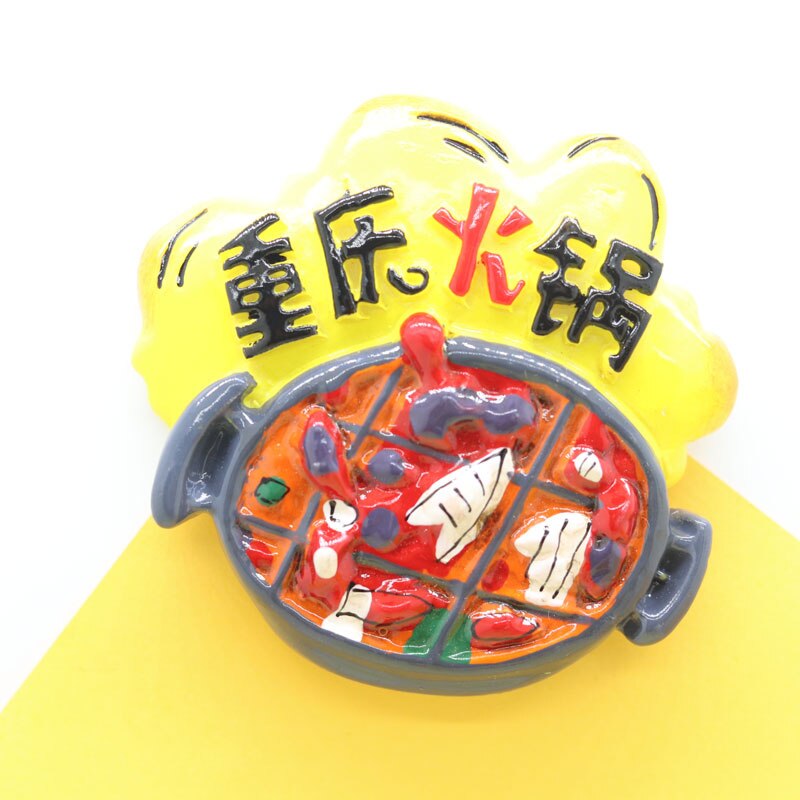 fridge magnet chinese traditional food pot chili m... – Vicedeal