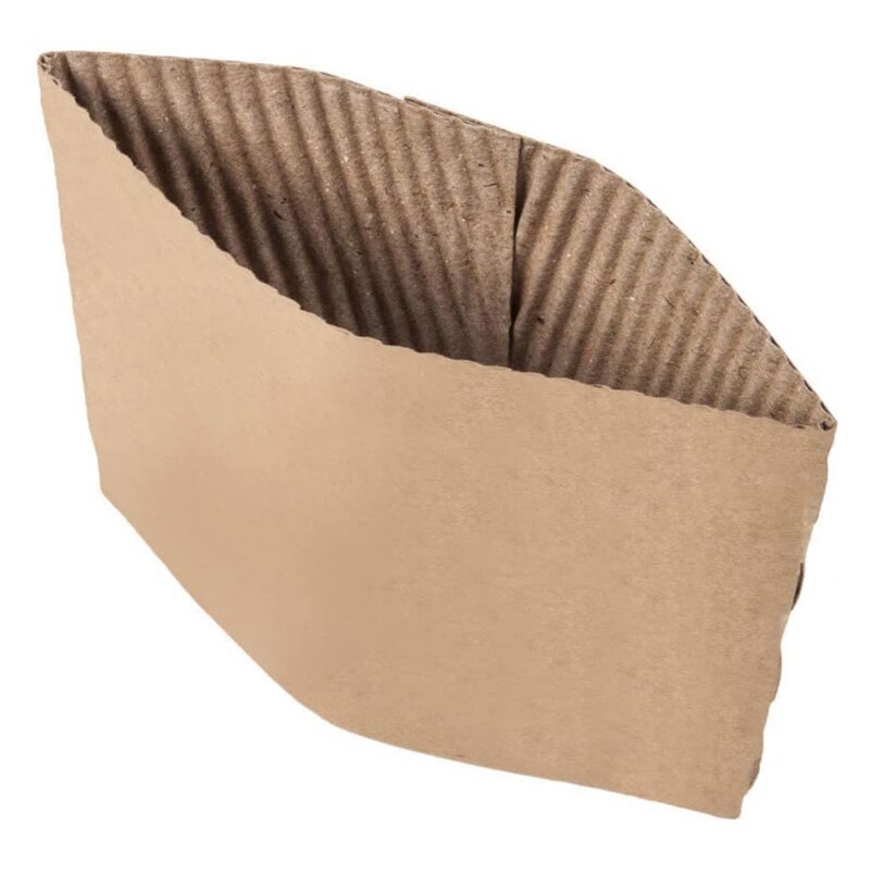 200Pcs Kraft Paper Cup Sleeve Jacket Holder Corrug... – Grandado