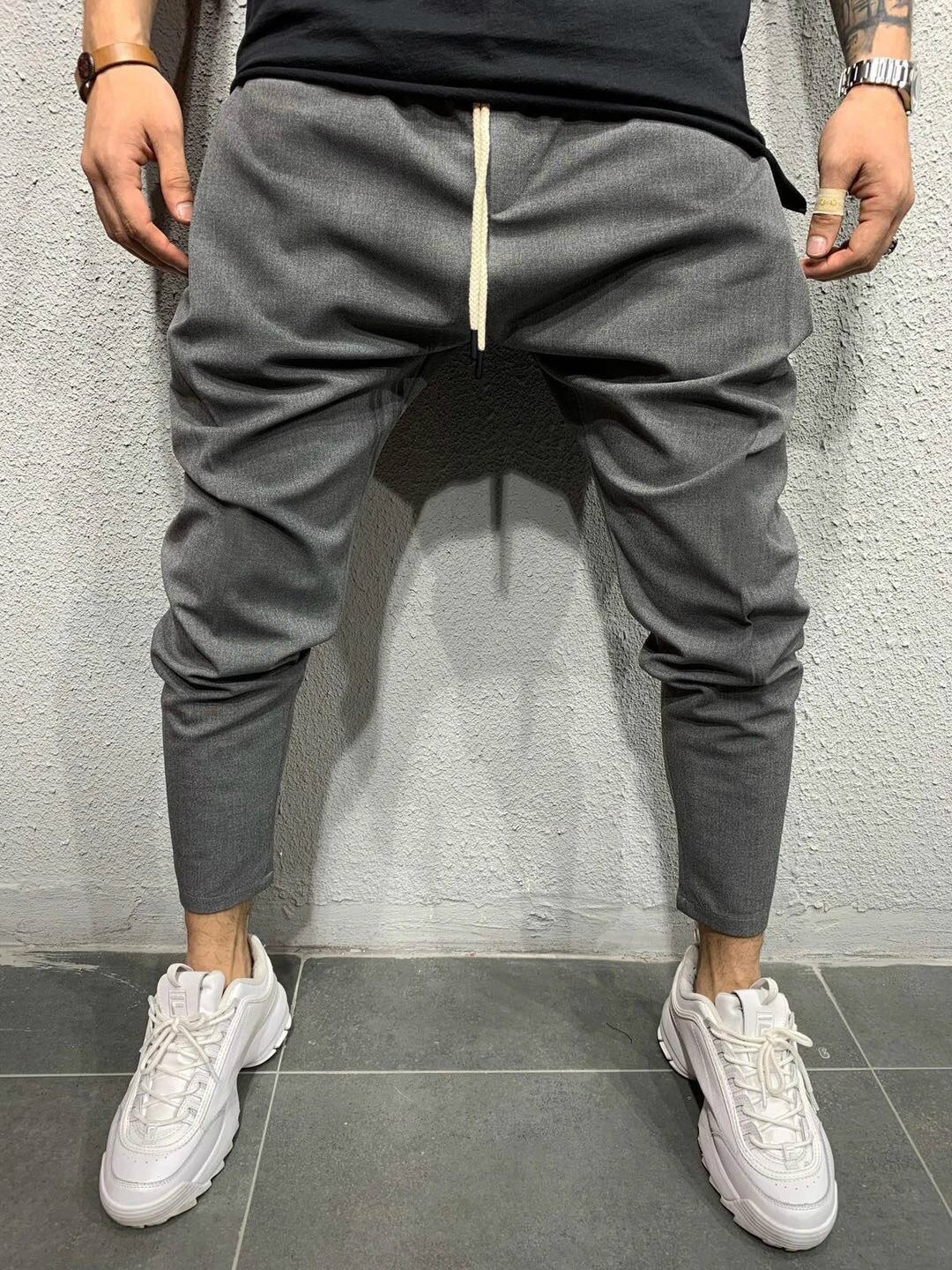 Mannen Tethered Knoopsluiting Suits Broek Vastgebo... – Vicedeal