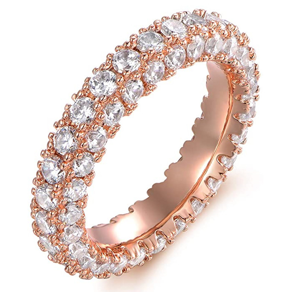 Huitan-Anillo de boda de promesa de lujo para muje... – Grandado