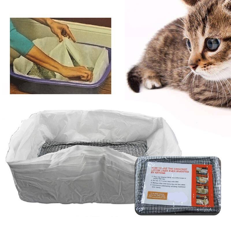 10PCS/Set Elastic Cats Mat Pad Bed Feces Filter Ca... – Grandado