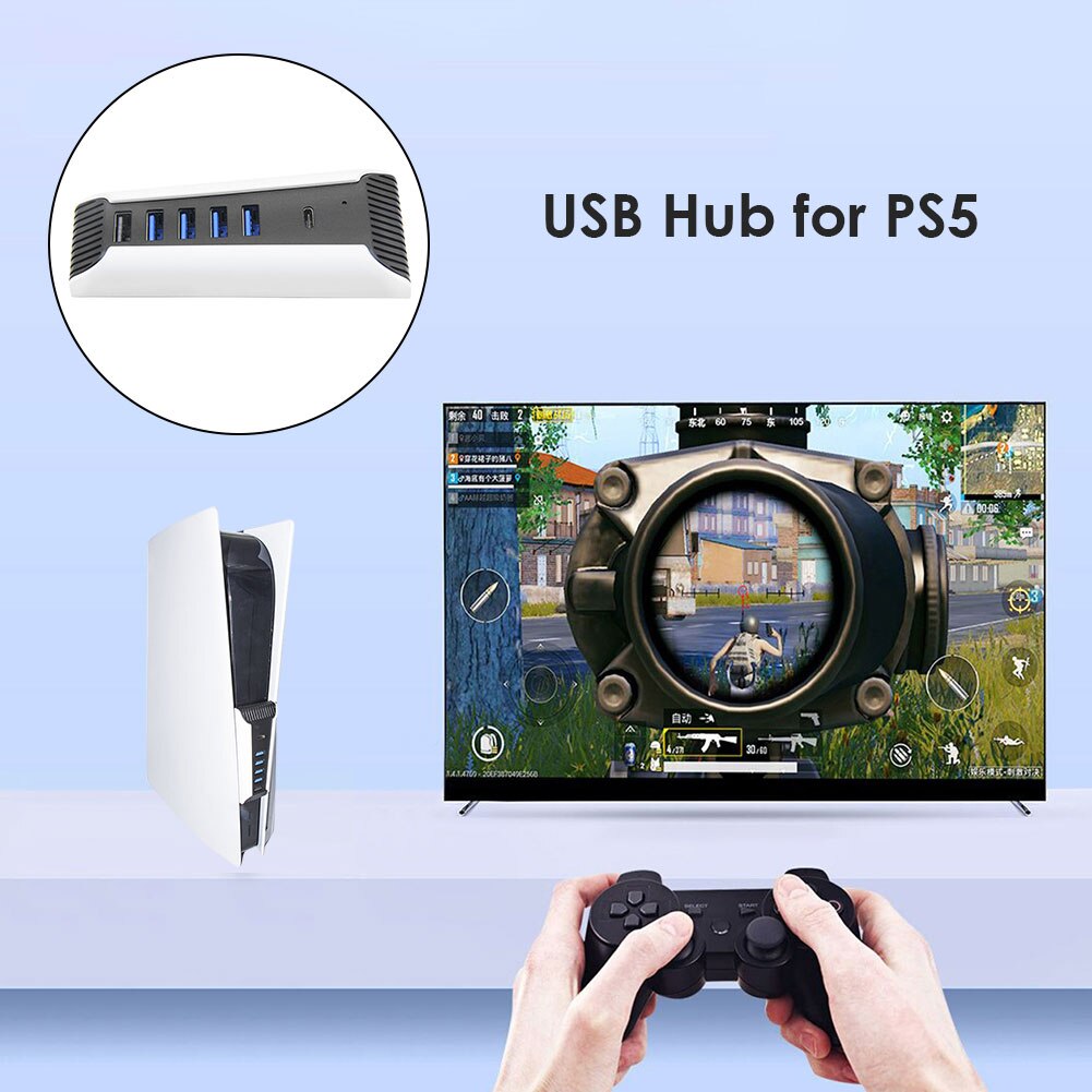 Répartiteur USB 5 en 1 pour PS5, Hub d'extensi... – Grandado