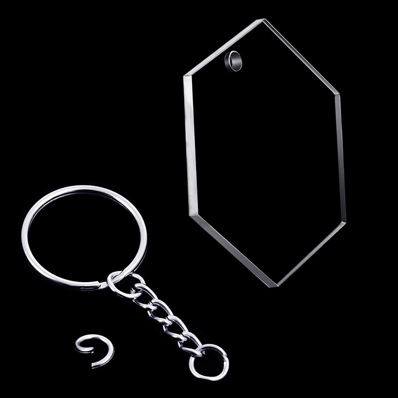 Transparent Acrylic Disc and Key Chain Transparent... – Vicedeal