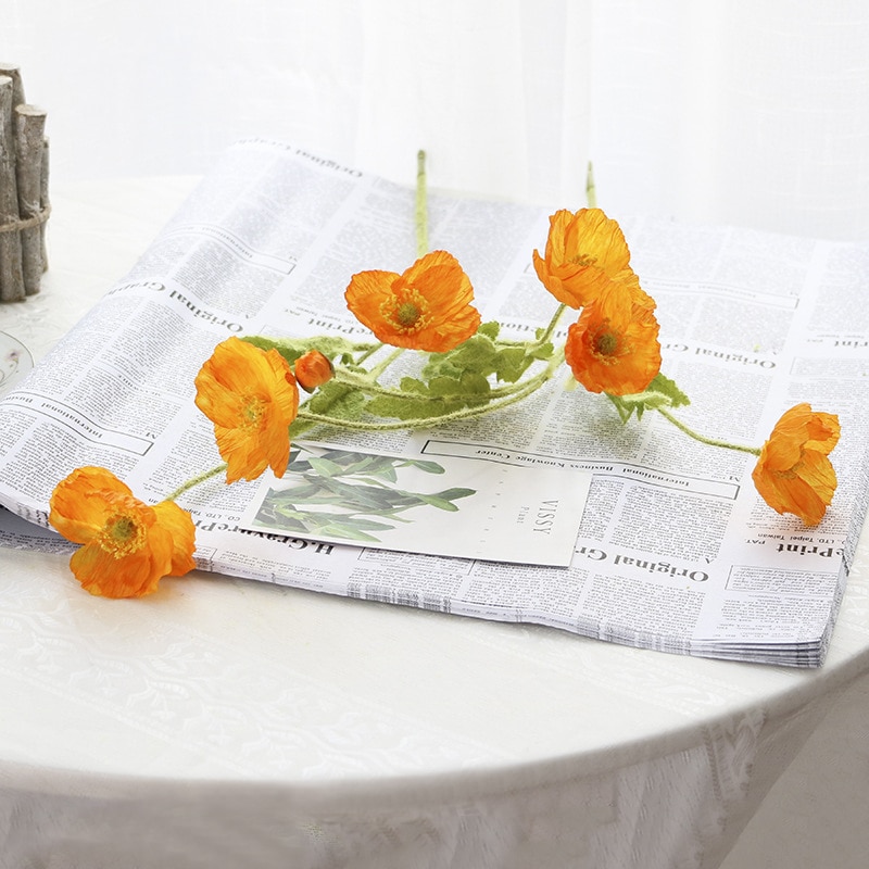 60Cm Simulatie 3 Heads Klaprozen Bloem Bruiloft De... – Grandado 60Cm Simulatie 3 Heads Klaprozen Bloem Bruiloft De... – Grandado