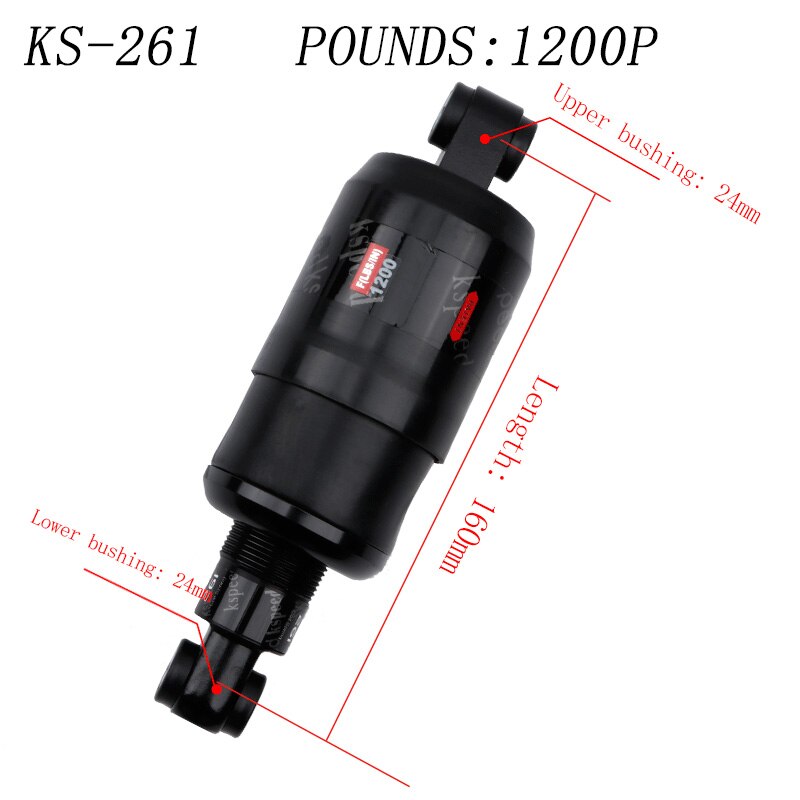 KS Shock Absorber Mountain Bike Rear Bladder Foldi... – Grandado