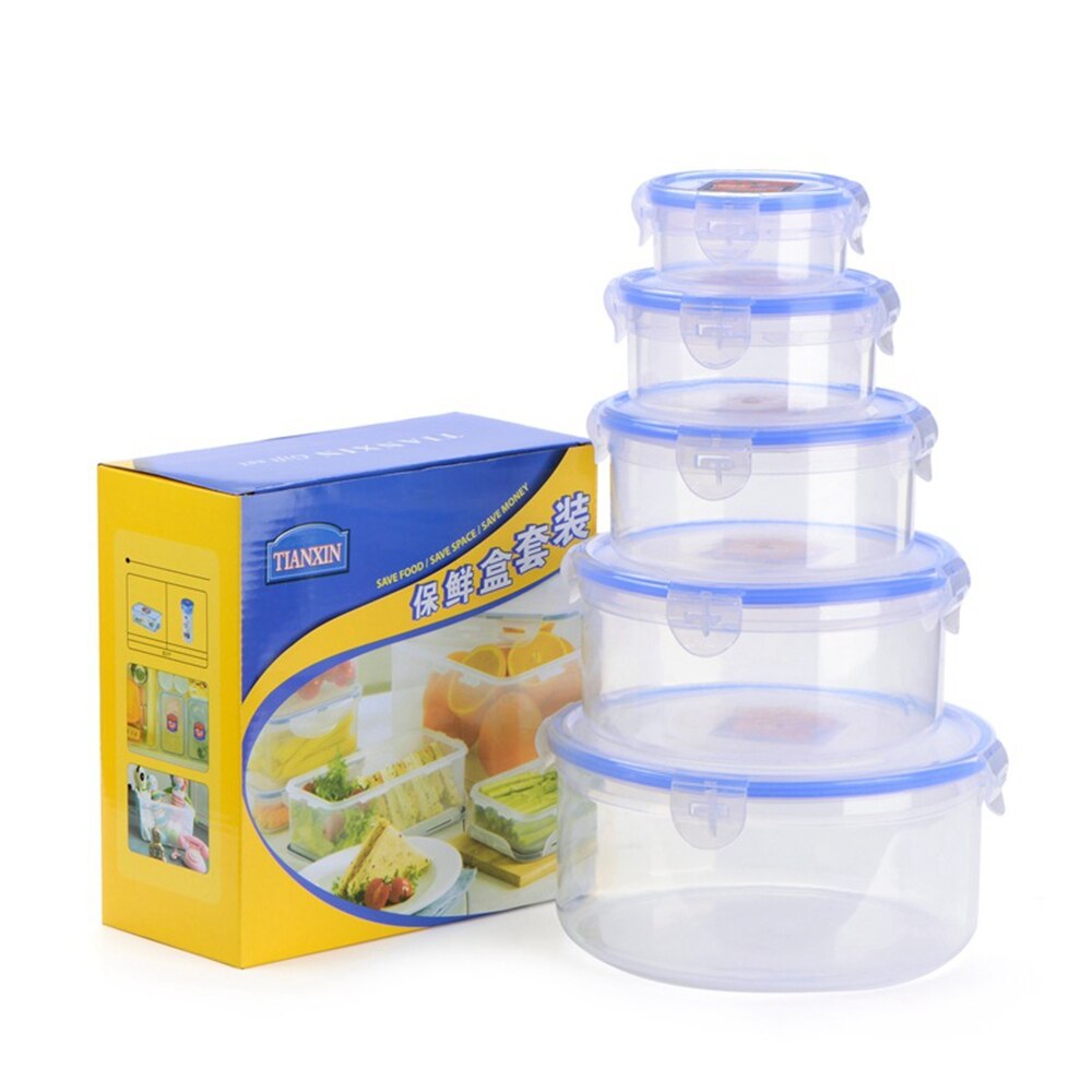 Kitchen Plastic Microwave Food Box Set Transparent... – Grandado
