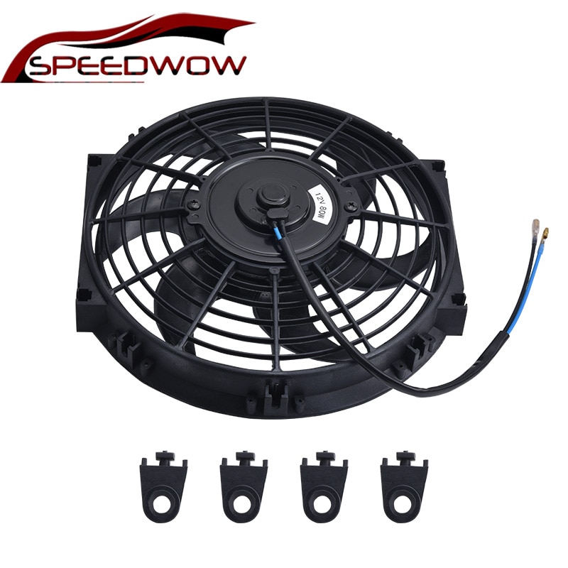 SPEEDWOW 12V 80W 10 Inch Car Motor Engine Radiator... – Grandado