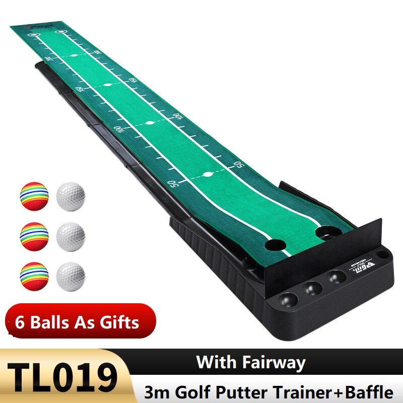 PGM 3m Golf Putting Mat Golf Putter Trainer Portab... – Grandado