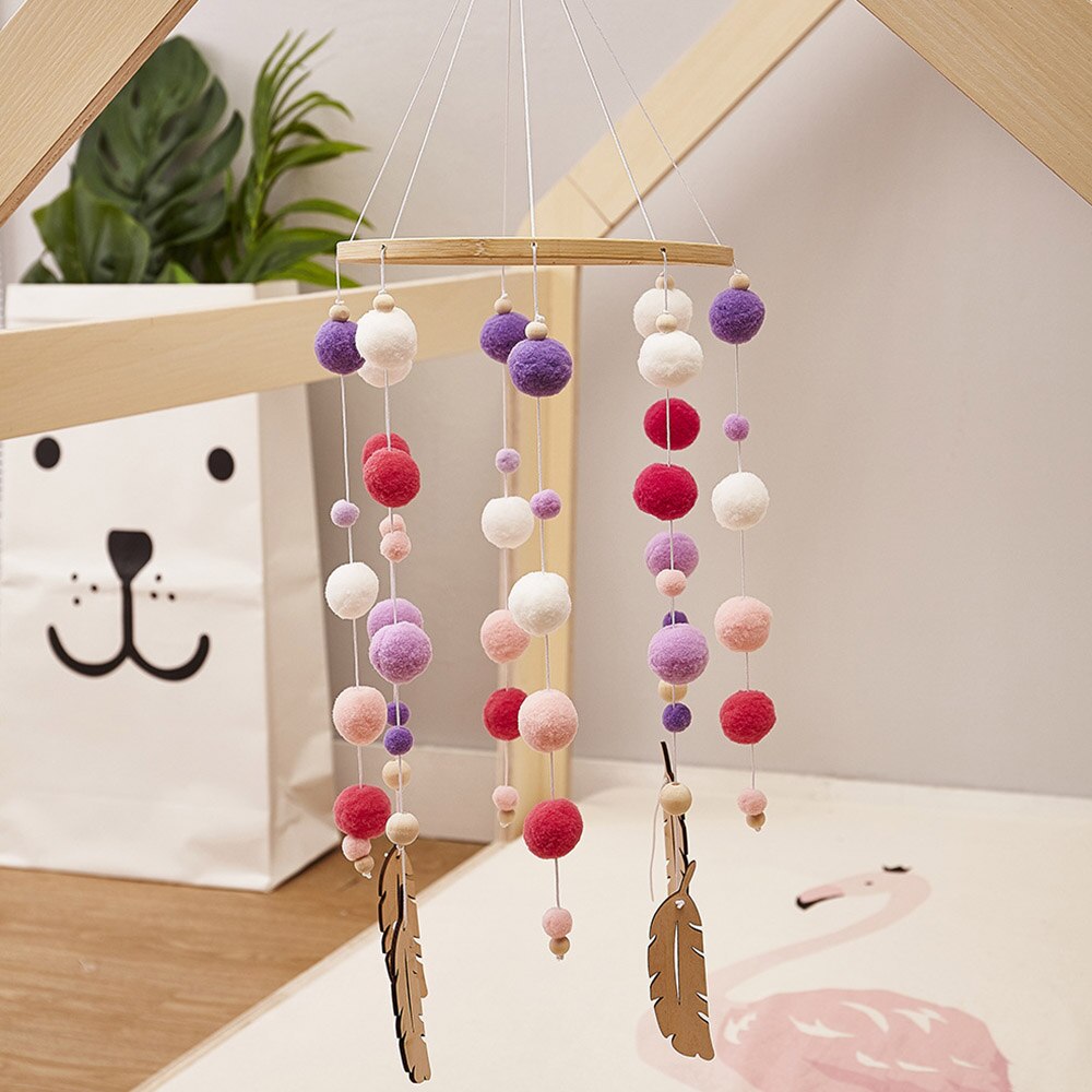 Baby Bells Toys Rattles Wooden Wind Chimes Bell Pl... – Grandado