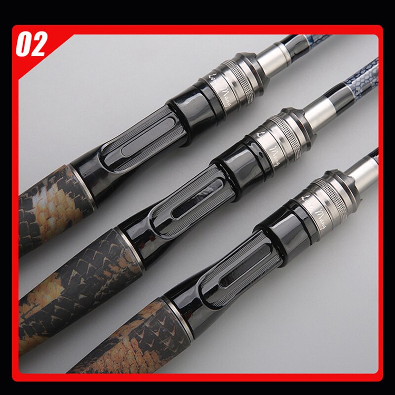 Carbon Long Cast Rod H Adjustment Super Hard Black... – Grandado