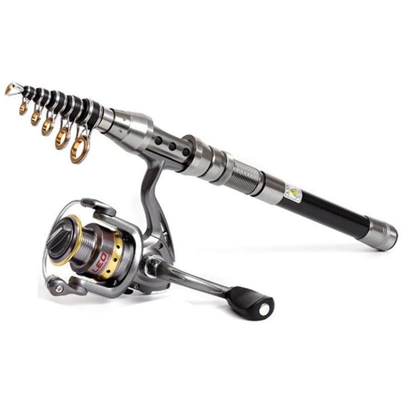 Telescopic Spinning Fishing Rod With Reel Carbon M... – Vicedeal