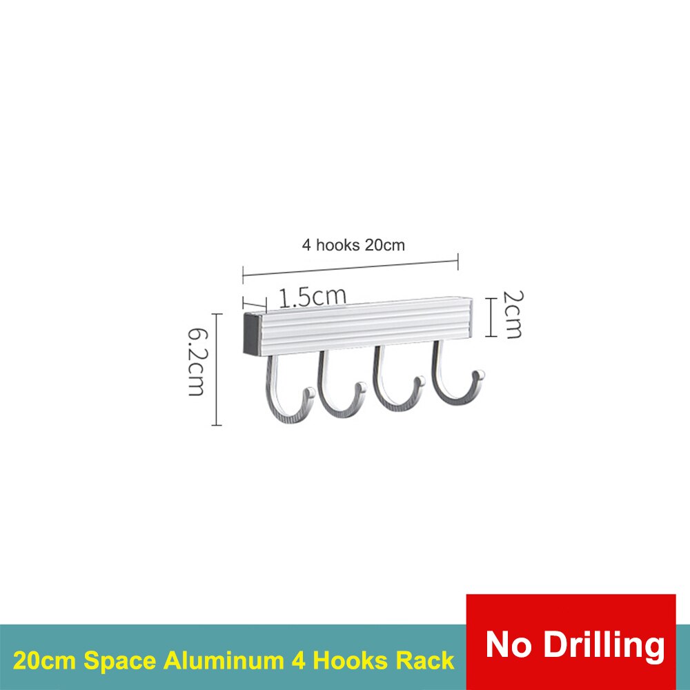 Kitchen Storage Shelf with Hook Wall Mount Coat Ra... – Vicedeal