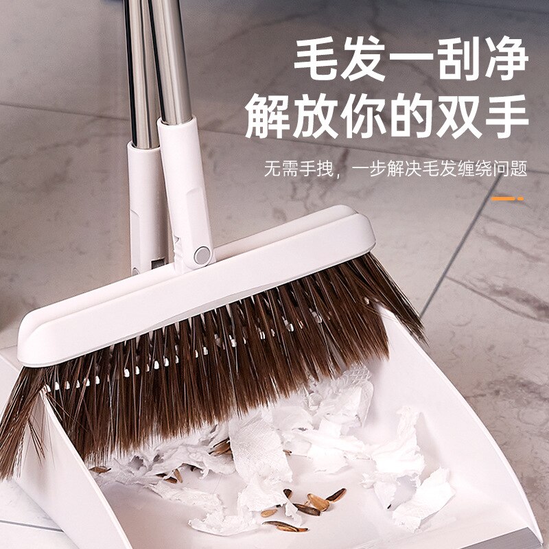 Dustpan set with magnetic suction broom, thickened... – Grandado