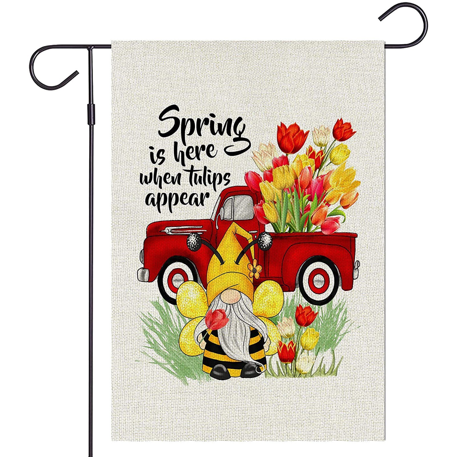 30 @ Home Bee Festival Dag Vlag Decor Gnome Vlag G... – Vicedeal