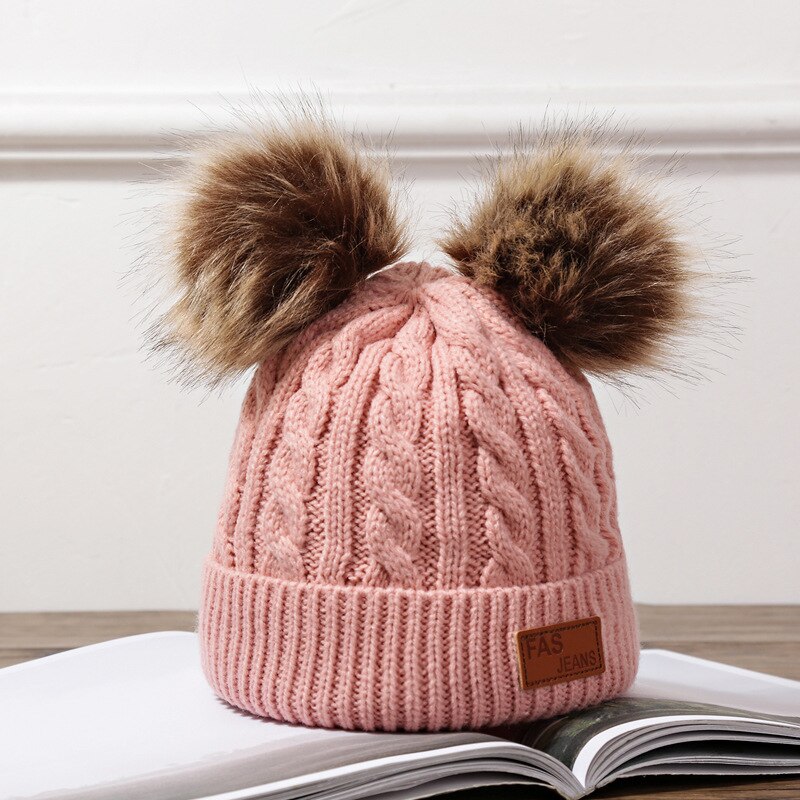 Winter Hoed Voor Meisjes Baby Jongens Pom Poms Hoe... – Grandado
