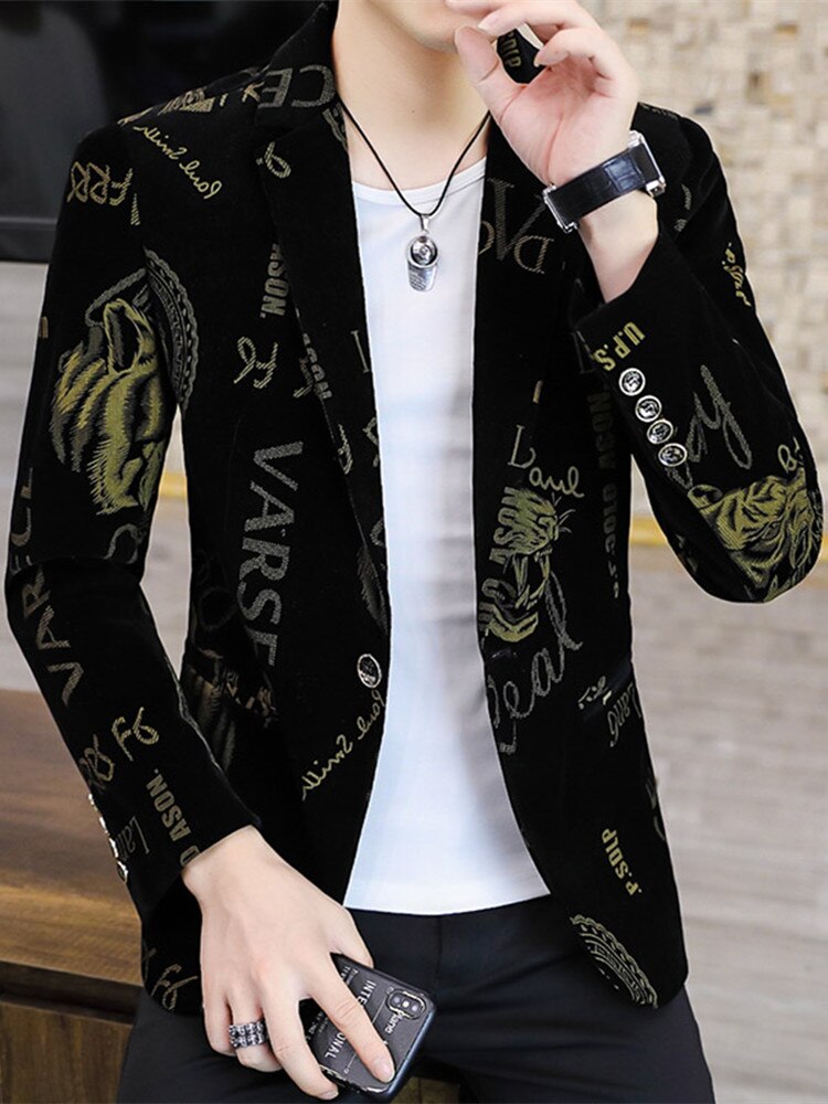 Men's Spring and Autumn Casual Slim Fit Stitch... – Grandado