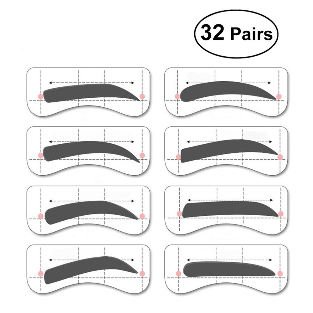 32 Pairs 8 Styles Shaping Stencils Template Tool D... – Grandado