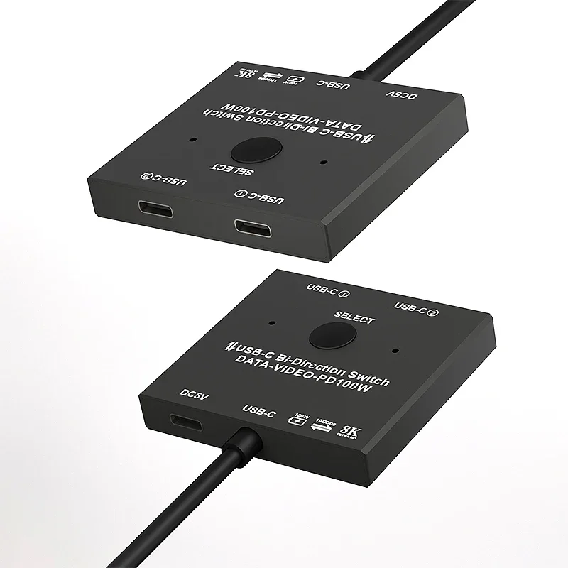 100W USB C Two-way Switcher Type-C Splitter 2x1/1x... – Grandado