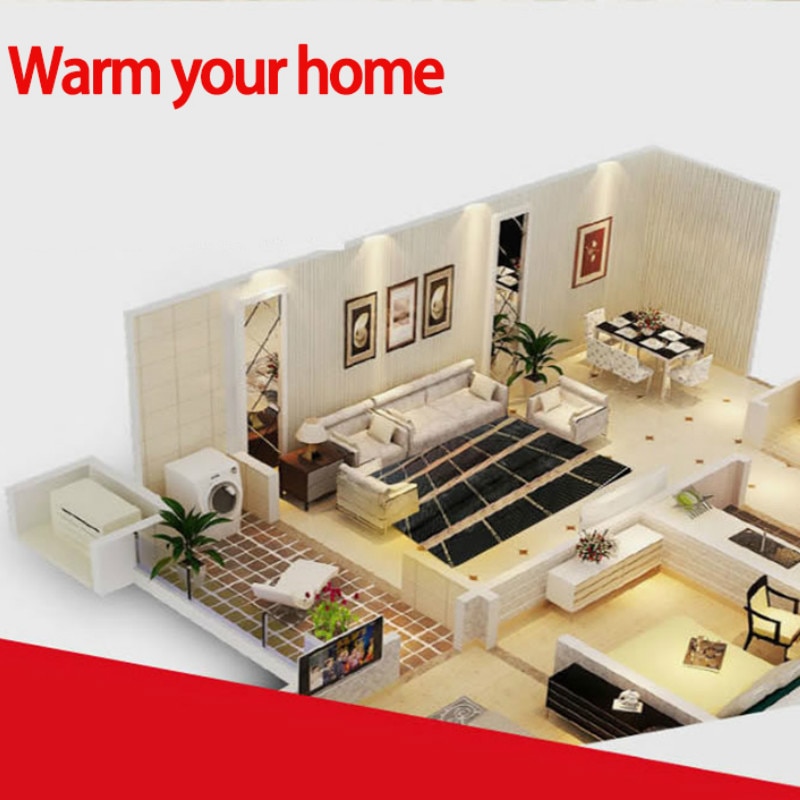 220V 50cm Width Healthy Floor Heating Infrared Und... – Vicedeal