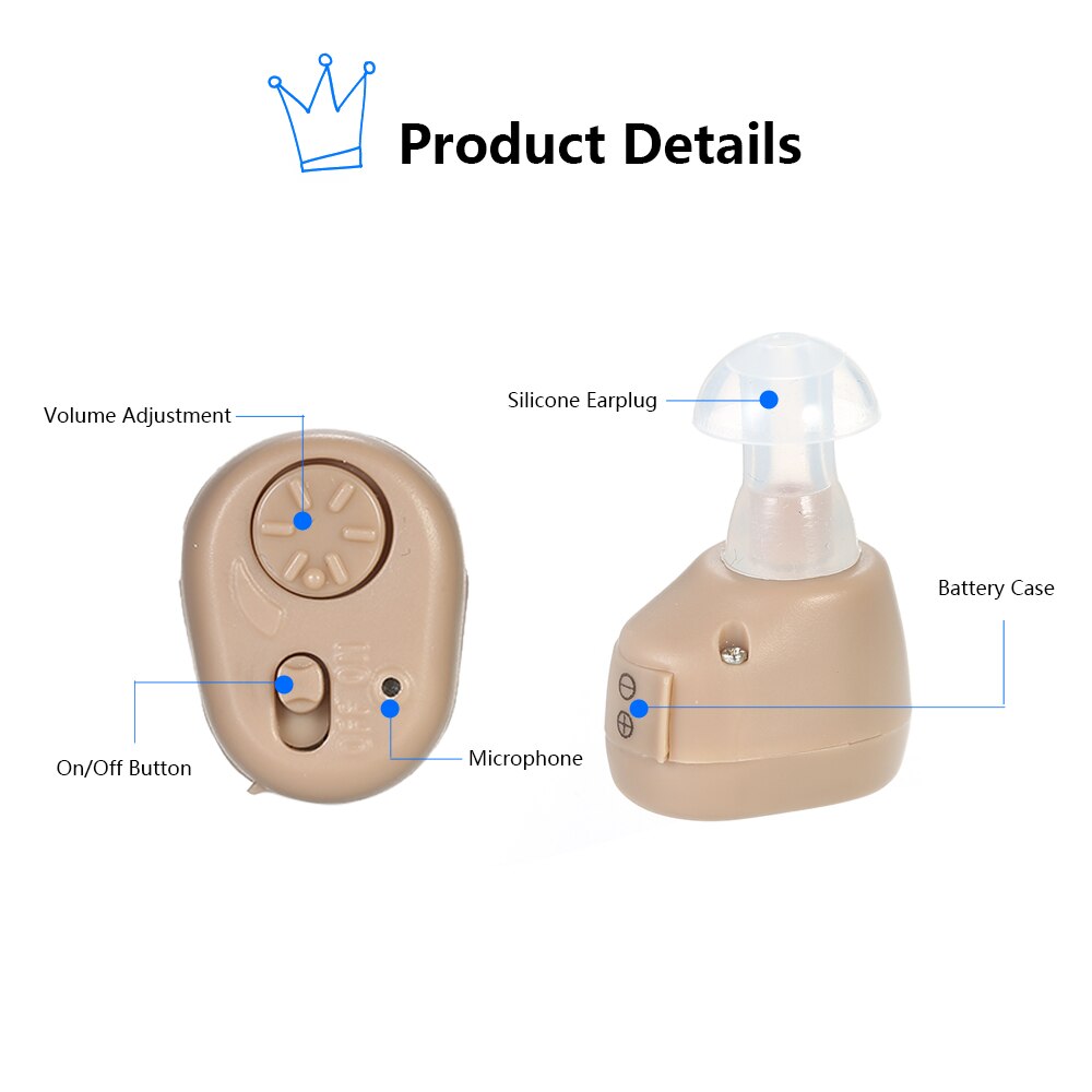 AXON Digital Ear Hearing Amplifier ITC Volume Cont... – Grandado