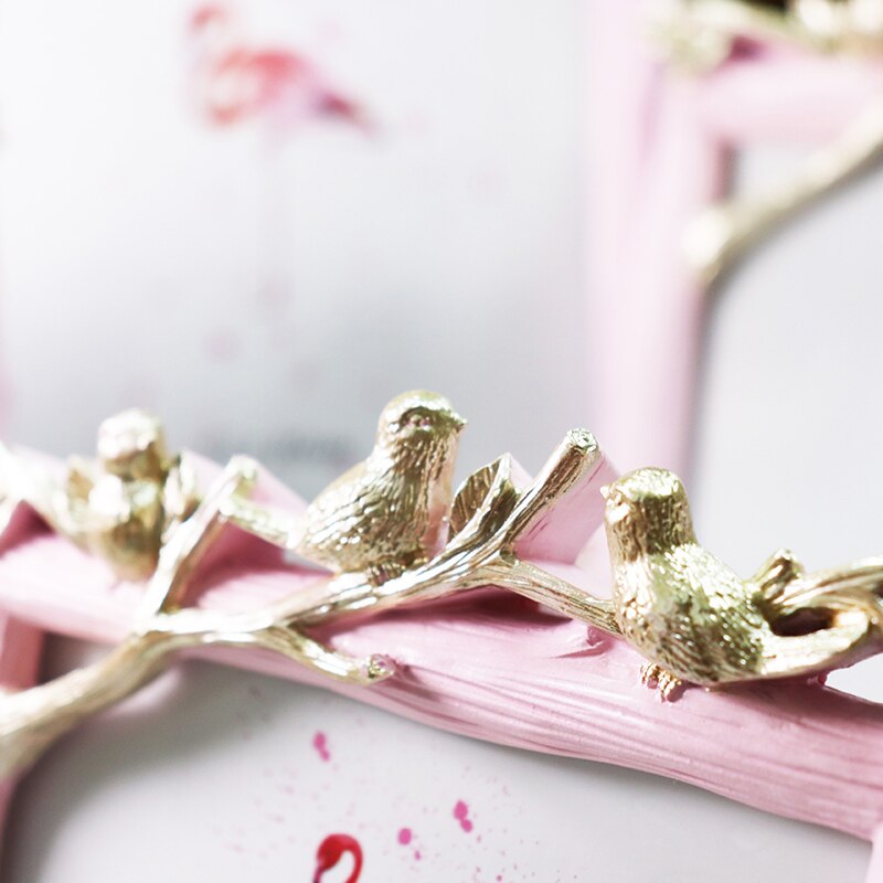 European Pink Bird Photo Frame Set 5 Inch 6 Inch 7... – Grandado