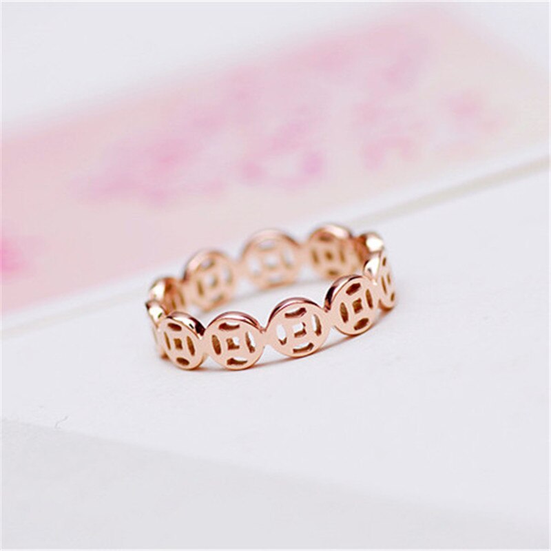 Yun Ruo 316L Titanium Stalen Sieraden Lucky Coin S... – Grandado