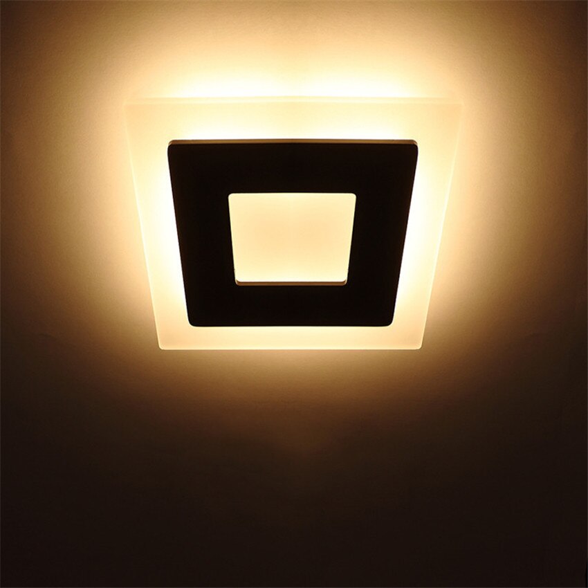 Moderne Acryl Aluminium Led Decken Lampe für Wohnz... – Vicedeal