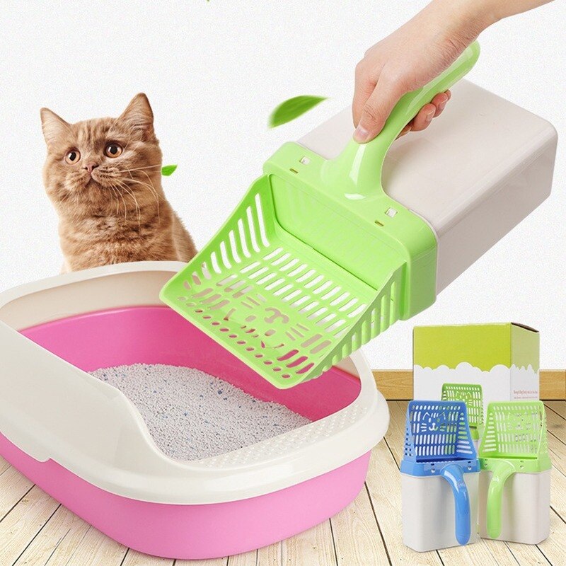 Cat Litter Shovel with Bucket Integrated Pet Clean... – Grandado