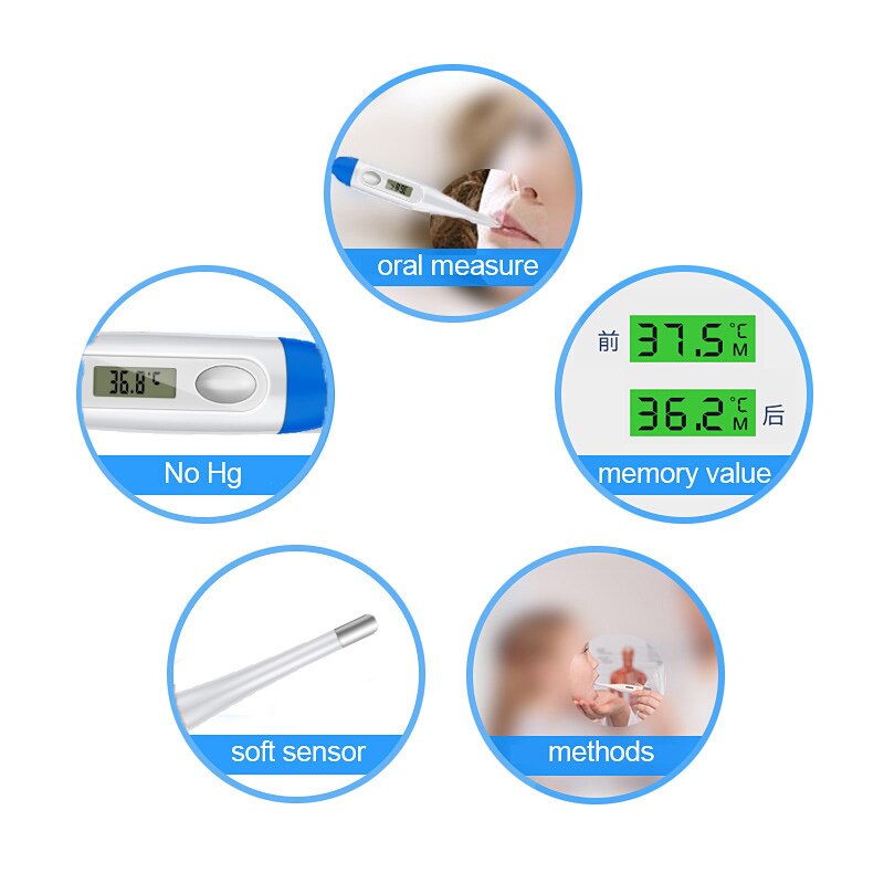 Electronic Digital Thermometer LCD Display Portabl... – Grandado