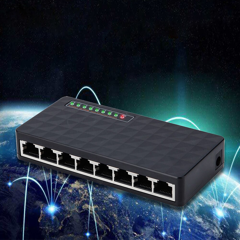 RJ45 Network Switch Hub 10/100 Mbps 8Port Desktop ... – Grandado