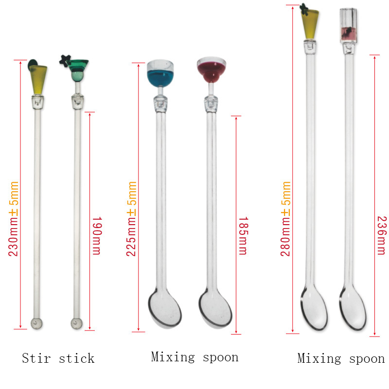10Pcs Acrylic Swizzle Mixing Sticks Cocktail Drink... – Grandado
