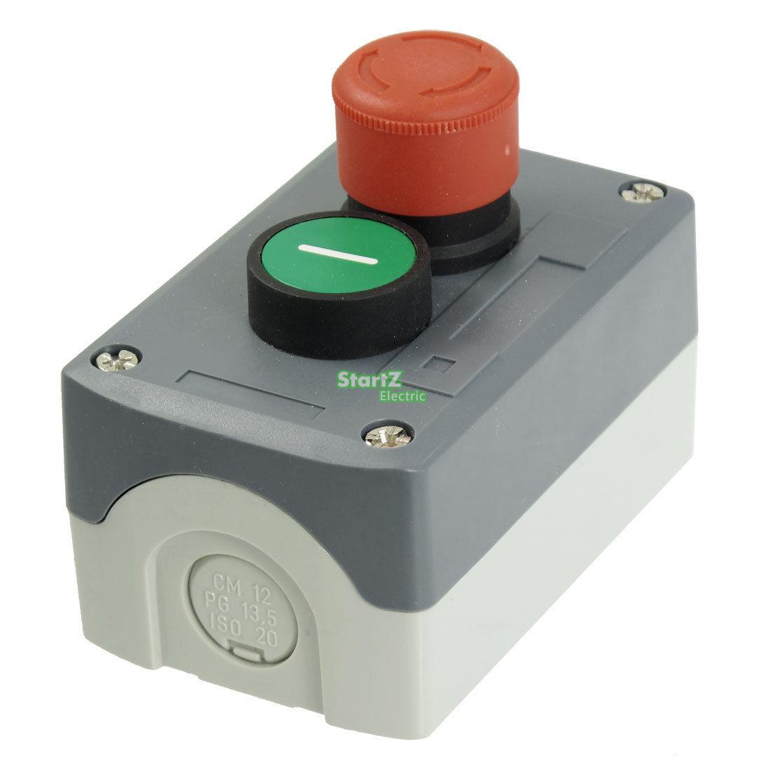 240V 3A Rode Noodstopknop Momentary Groen Drukknop... – Vicedeal