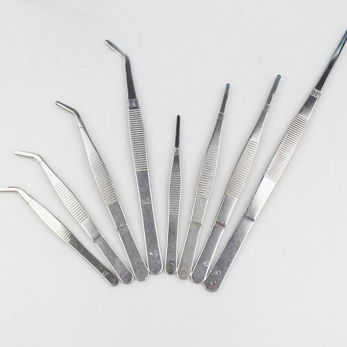 Thicken Stainless Steel Curved Tweezers, Stainless... – Grandado