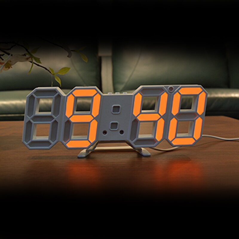 LED Digital Wall Clock Alarm Time Large LED Digita... – Grandado
