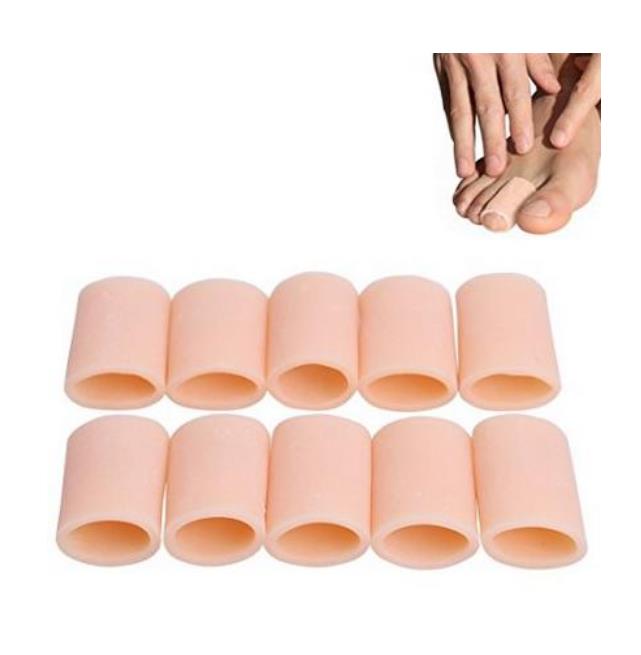 10pcs/5pairs Silicone Tube Toe Cap Sleeves Callus ... – Grandado