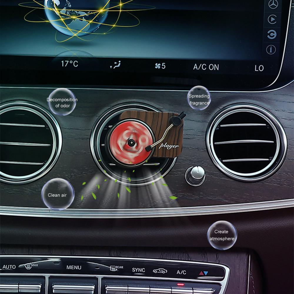 Retro Rotating Phonograph Car Air Fresher Aromathe... – Grandado