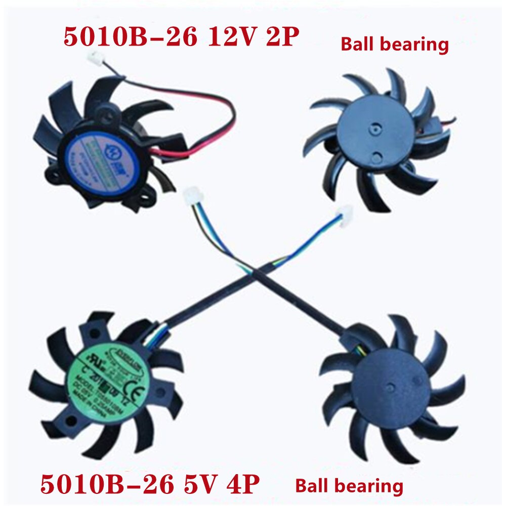 Adaptedto 5010B-26 12V/5V Ball Cooling Fan Industr... – Grandado