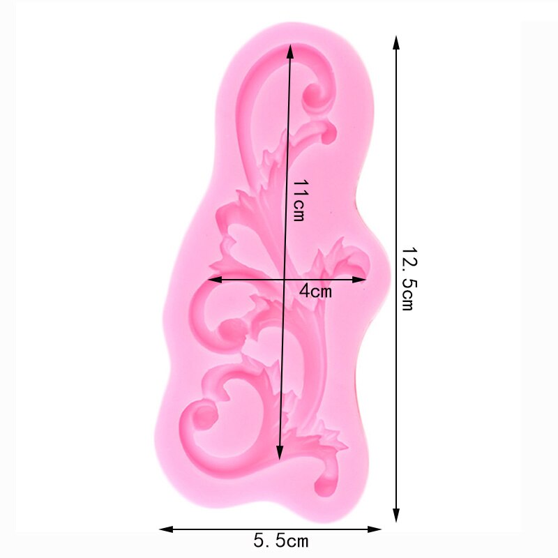 European Baroque Scroll Relief Border Silicone Fon... – Grandado