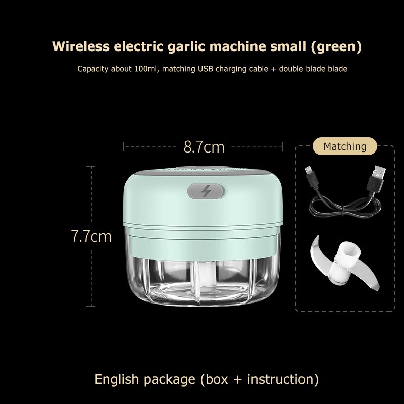 Electric Kitchen Chopper Unlimited USB Garlic Vege... – Grandado