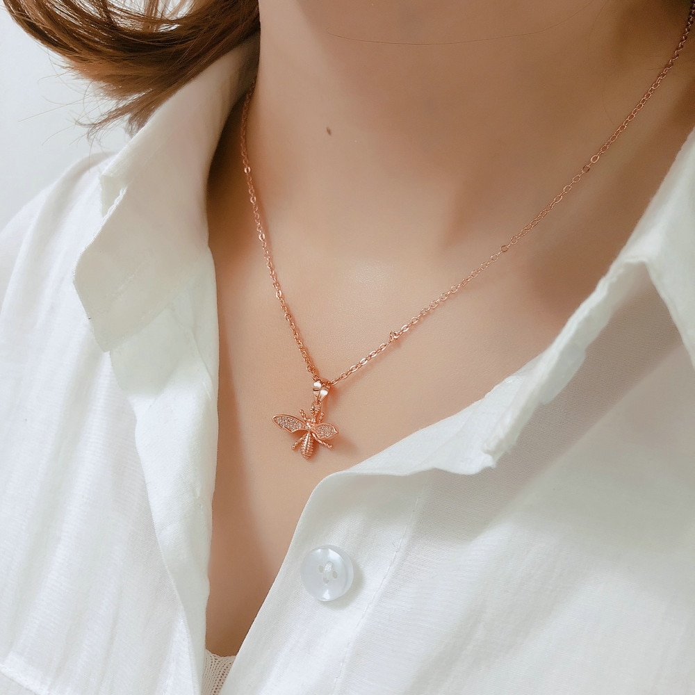 Exquisite And Lovely Insect Bee Pendant Necklaces ... – Grandado