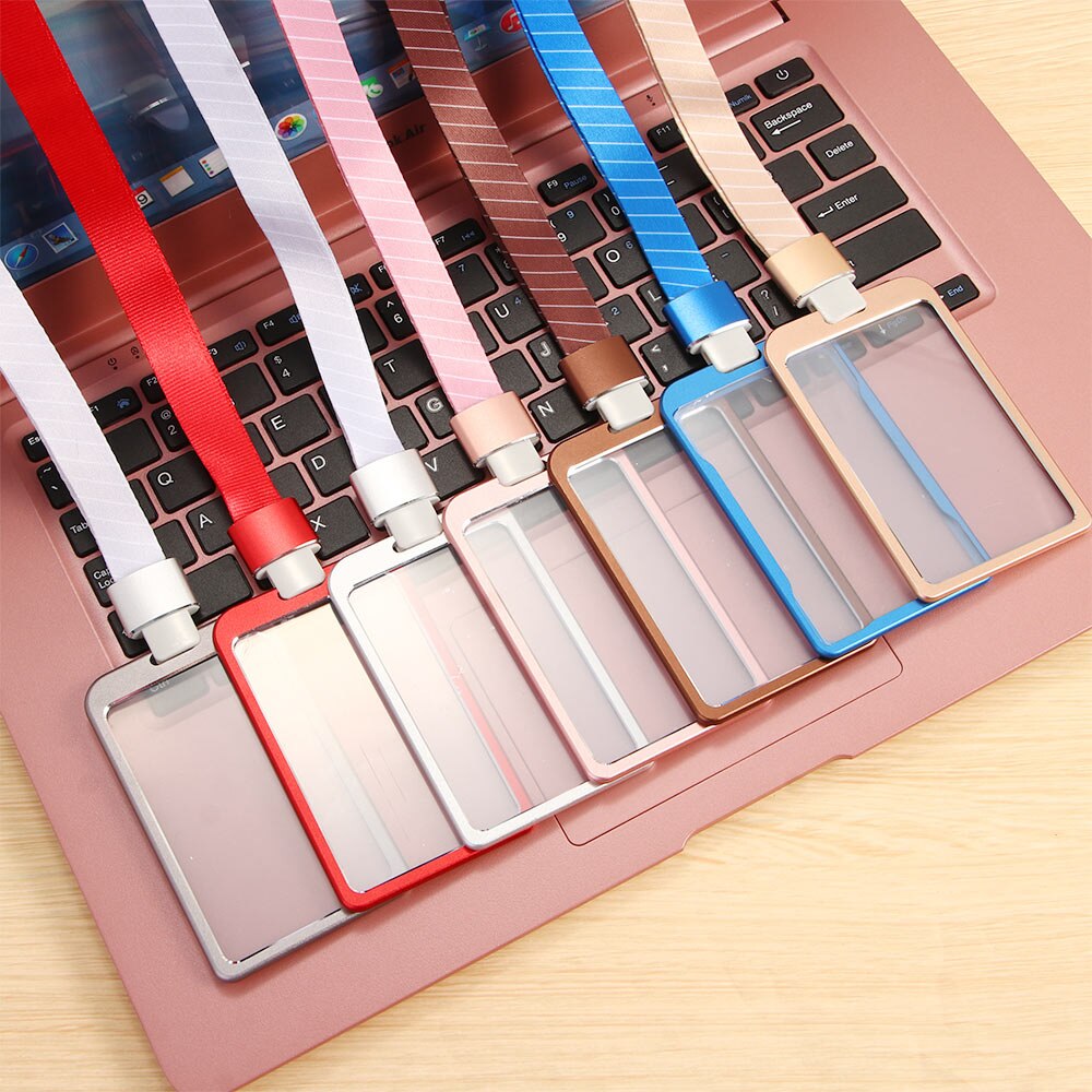 1Pc Metalen Id Badge Kaarthouder Business Security... – Vicedeal