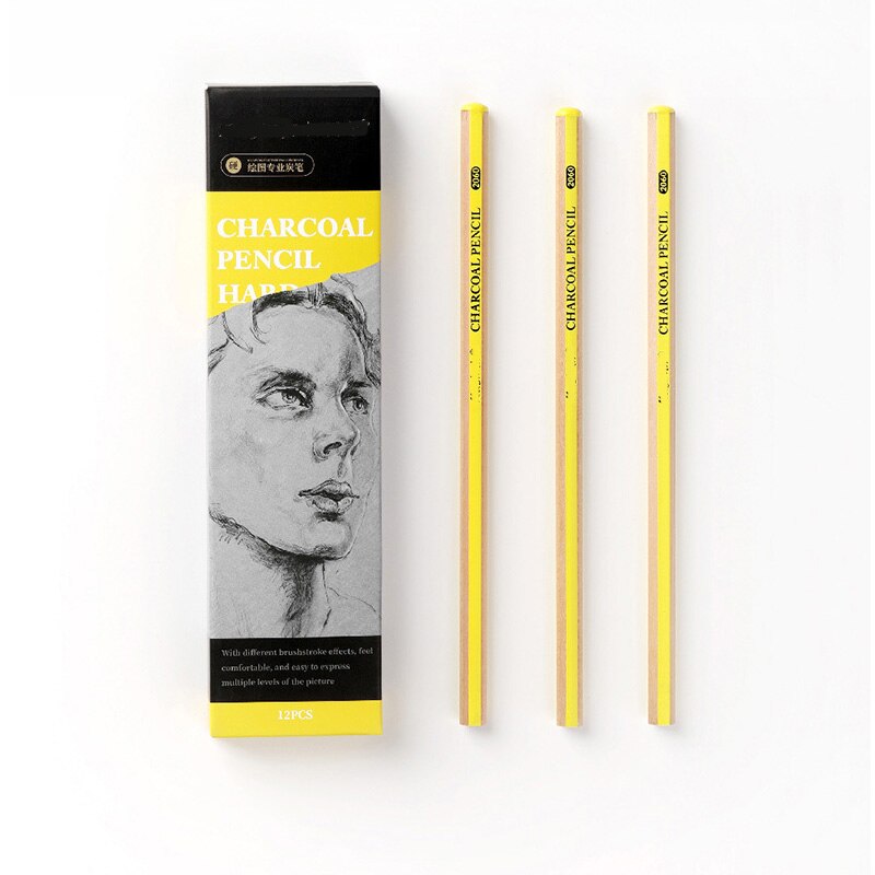 12Pcs Charcoal Soft Medium Hard Art Student Specia... – Vicedeal